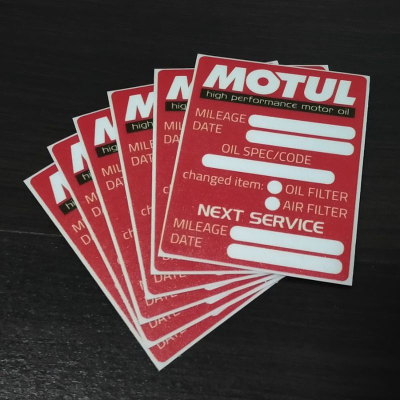 Motul Liqui Moly sticker oil change tag service sticker | Shopee Malaysia