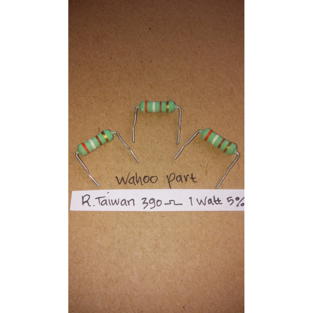 Resistor 390 ohm 1 watt 5% taiwan price per 10 pcs | Shopee Malaysia