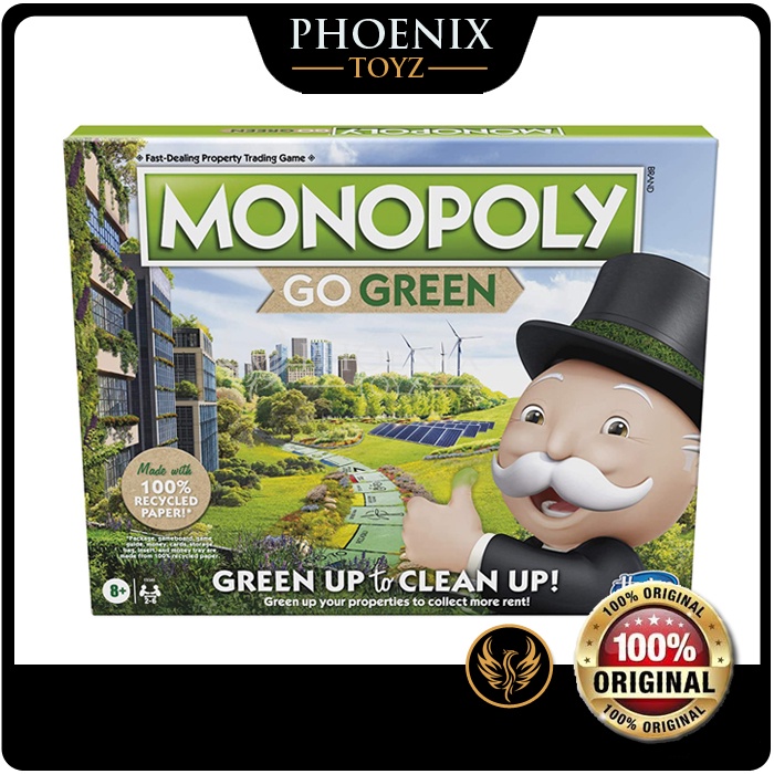 [PhoenixToyz] 100% ORIGINAL Hasbro Monopoly Go Green (NEW) | Shopee ...
