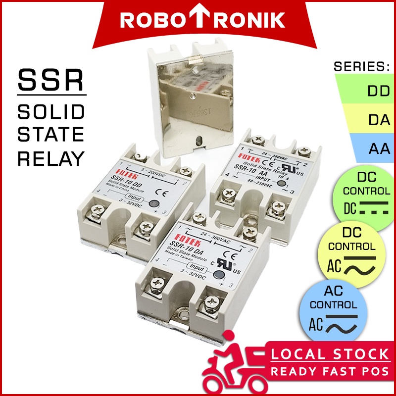 Solid State Relay (SSR) Control Switch AC DC 10A 25A 40A 80A AA DA DD ...