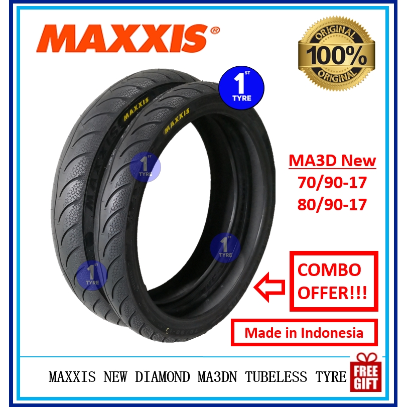 (2 PCS) [TAYAR 2025] MAXXIS DIAMOND 3D N COMBO !!! MAXXIS MA3DN 70/90 ...