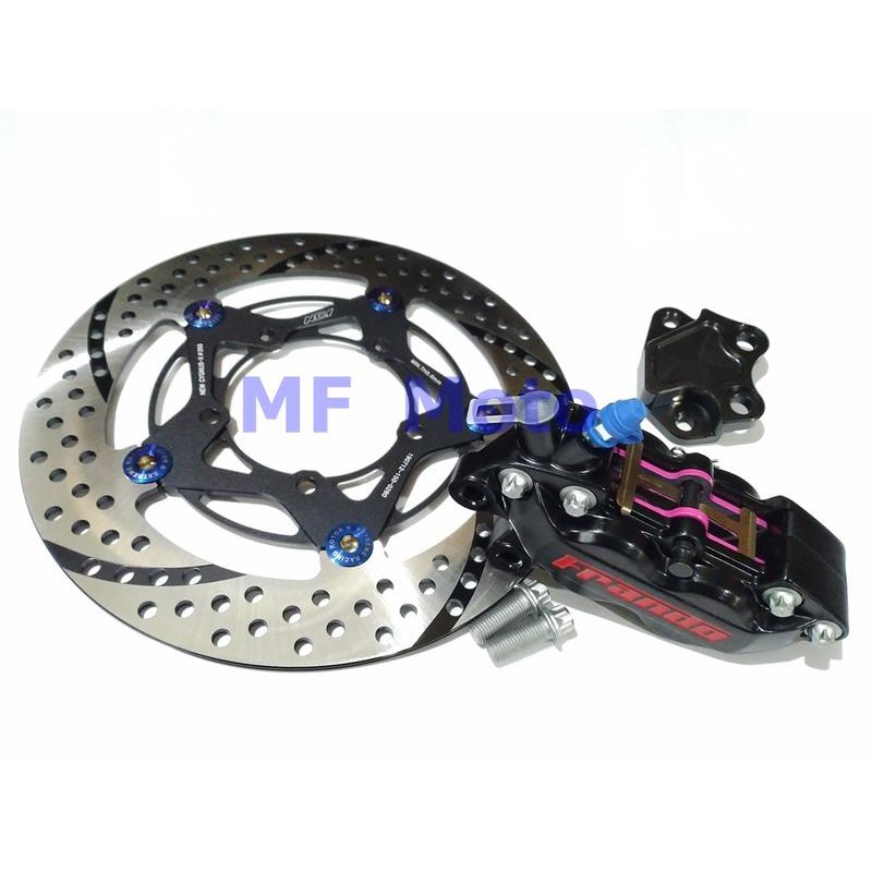 FRANDO FR6 Pair Four Brake Calipers+NCY N18 Tight Floating Disc Fifth ...
