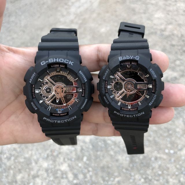 Gshock ga110 couple set dual tone with dual time | Shopee Malaysia