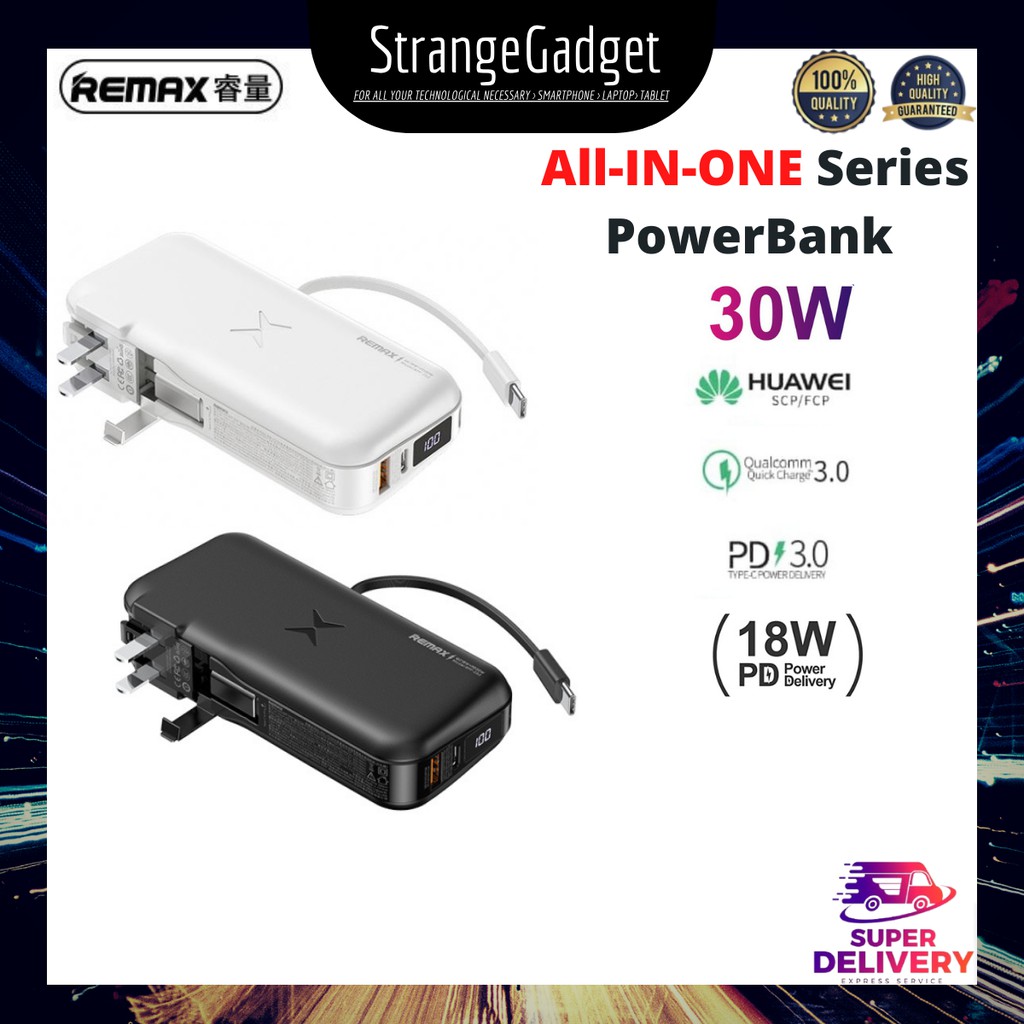 💥New Arrival💥 Original Remax 1000mAh All-In-One 30W PD+QC Multi ...