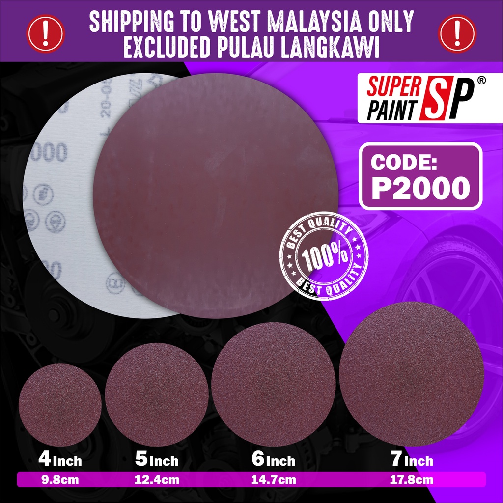 3/4/5" Inch SMALL Size Sanding Disc Abrasive Red 【 Sandpaper 】 Velcro ...
