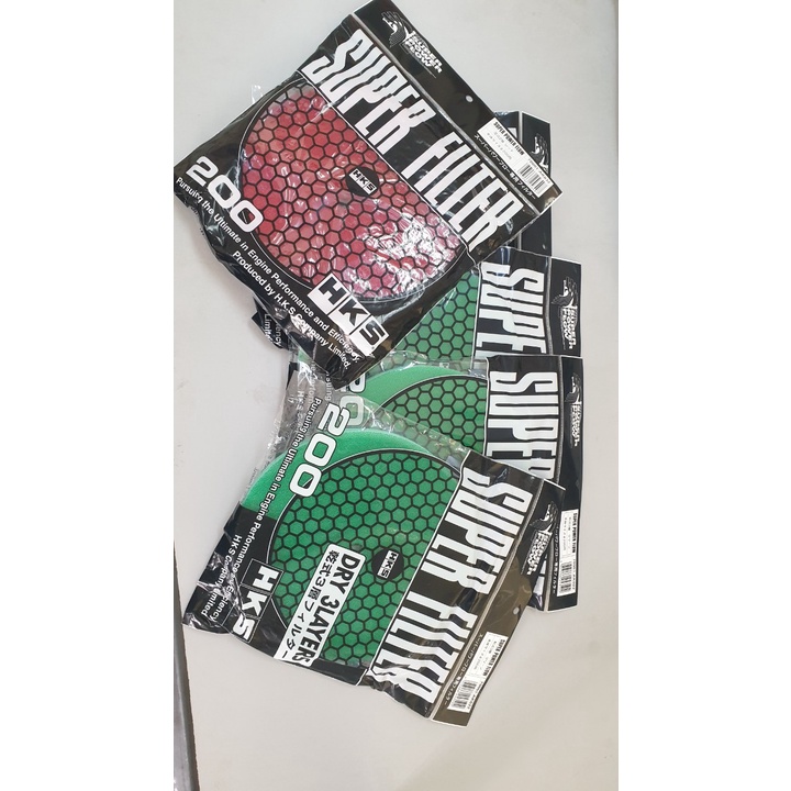 HKS Super Mega Flow Replacement Element Green Ø200mm Air Filter 100% ...