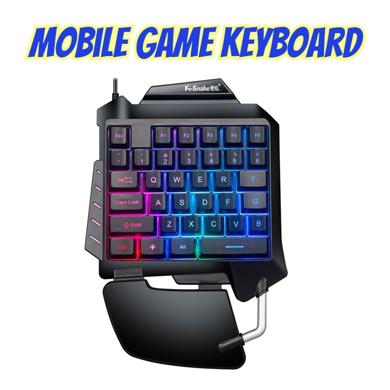 One-handed Keyboard Gaming Focused Mechanical Keyboard Mobile Game ...