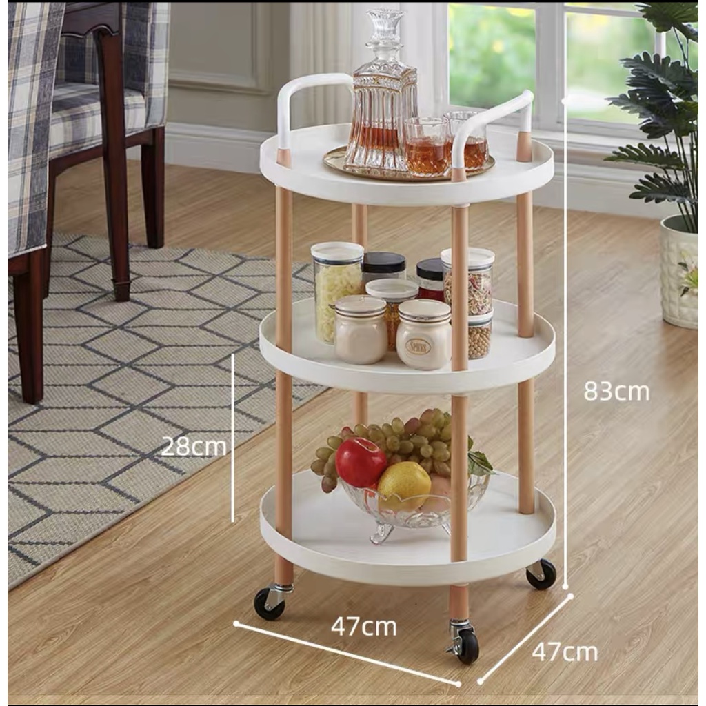 Multipurpose Living Room Mobile Minimalist Food Trolley Coffee Table ...