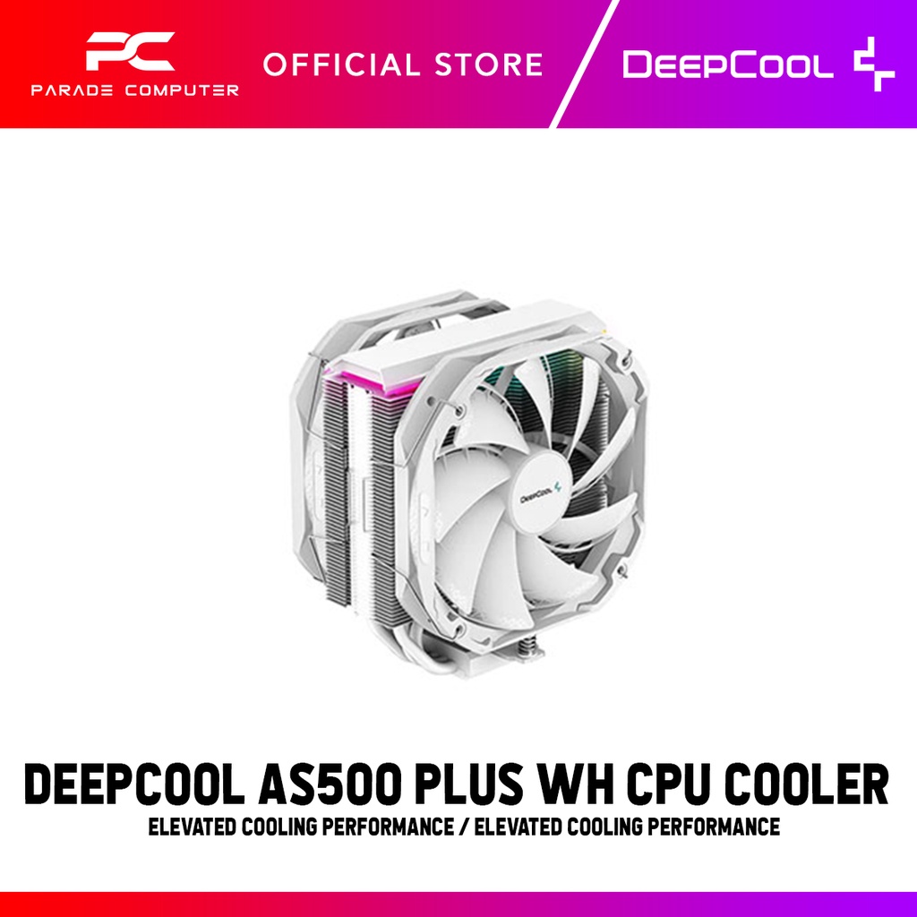 DEEPCOOL AS500 PLUS WH CPU COOLER | Shopee Malaysia