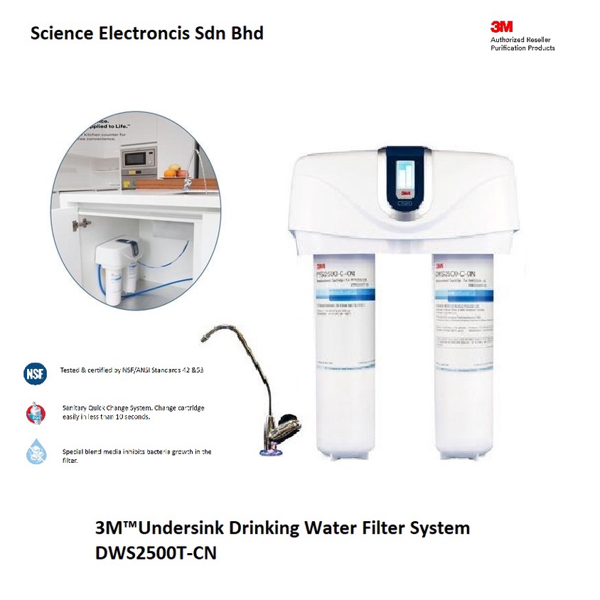 3M Drinking Water Filter System DWS2500T-CN | Shopee Malaysia