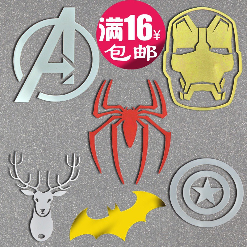 [New Metal Sticker] Marvel Avengers Steel Captain America Elk Mobile ...