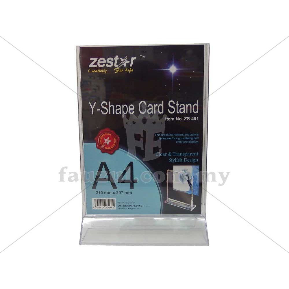 Acrylic Stand Y Shape A4 Size Zs-491 | Shopee Malaysia