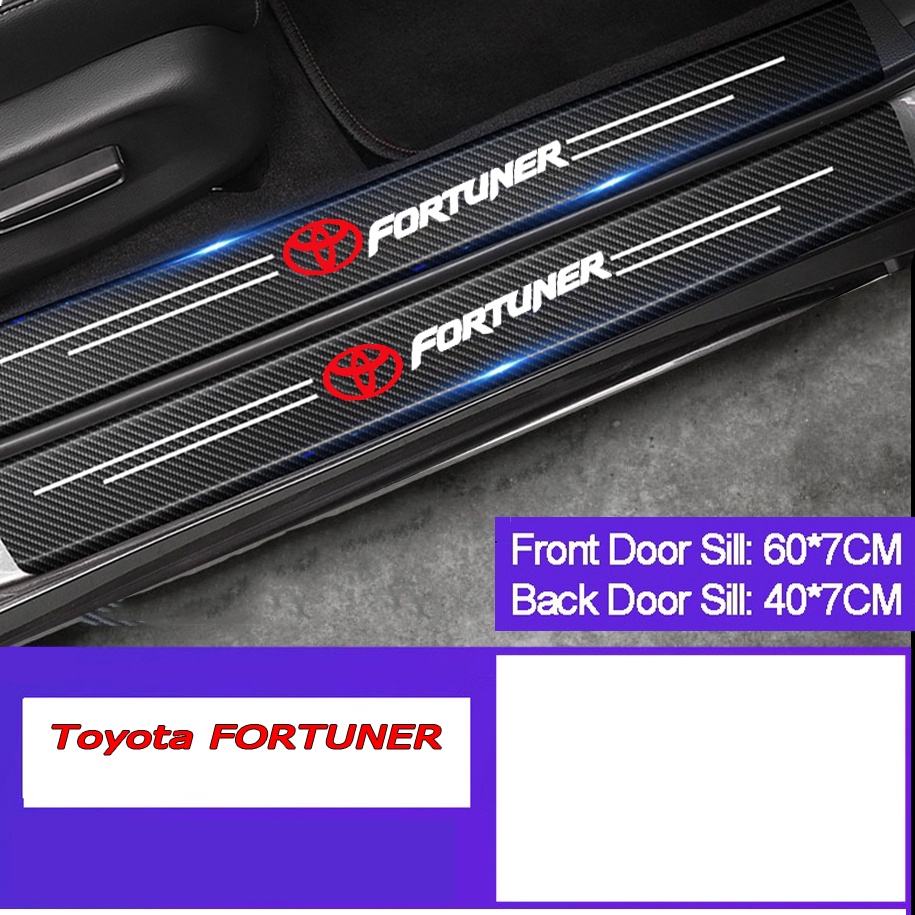 Toyota Door Sill Side Step Anti Scratch Protector Carbon Fibre ...