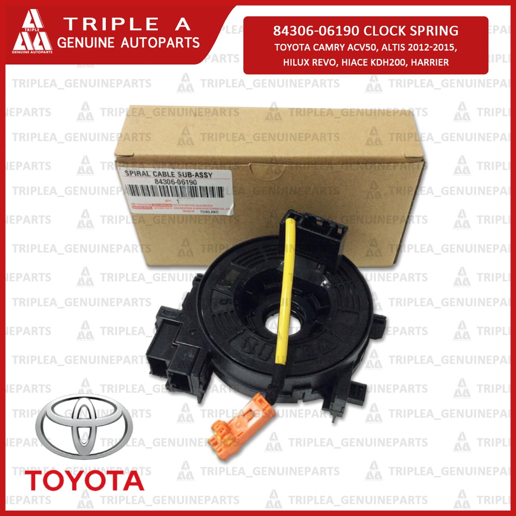 84306-06190 Clock Spring Toyota Camry Acv50 Altis 2012-2015 Hilux Revo ...