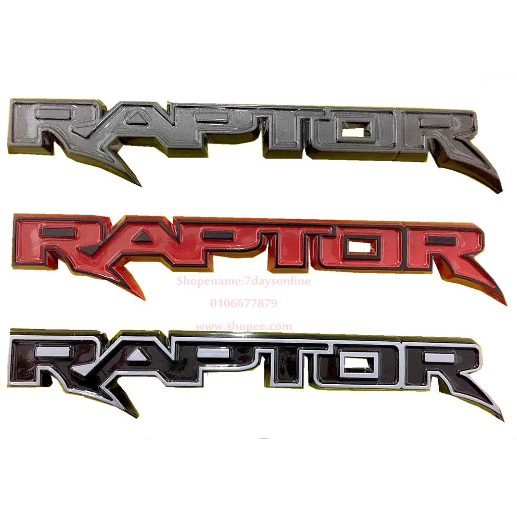 Ford Raptor Grille Top Logo Letter Grills RAPTOR 3D Emblem | Shopee ...