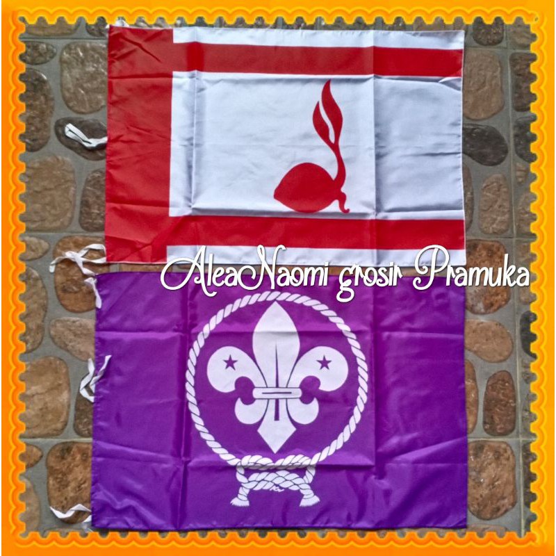 Big Small Scout Flag Coconut Bud Flag Front Group And WOSM Scout Flag ...