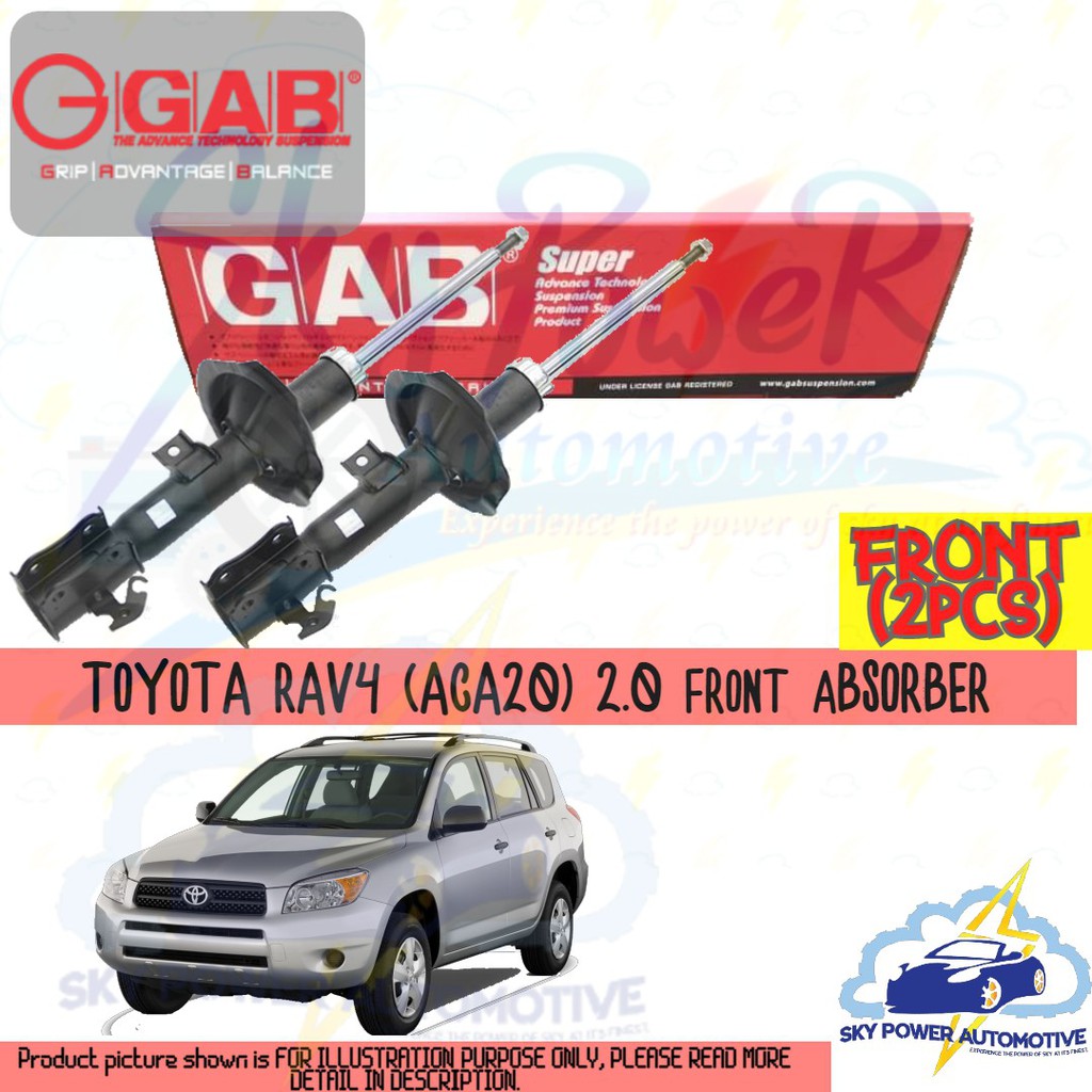 TOYOTA RAV4 (ACA20 ACA21) 2.0 GAB SUPER GAS SHOCK ABSORBER (FRONT 2PCS ...
