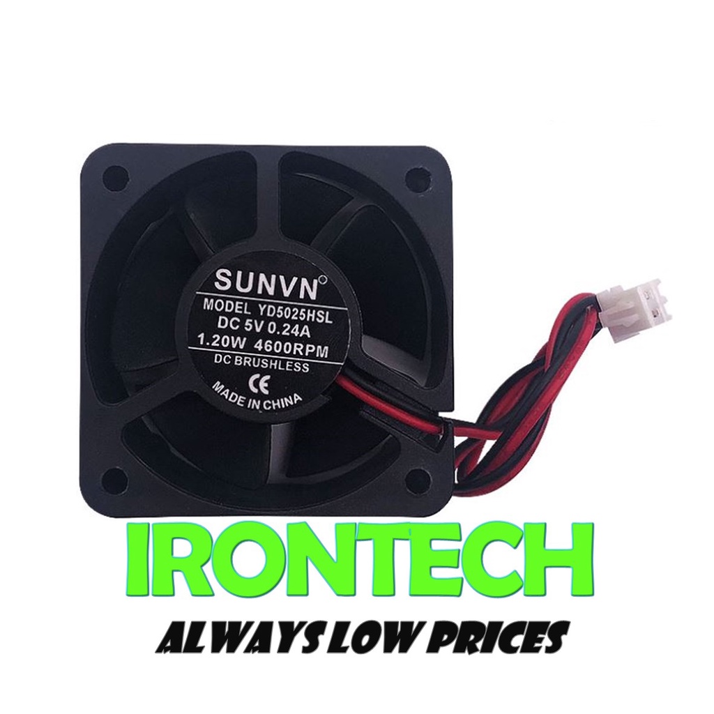 5010 5015 5020 5025 5cm 2pin 2 pin DC 5V 12V 24V 5 cm Fan Oily Bronze Sleeve Bearing Silent ...