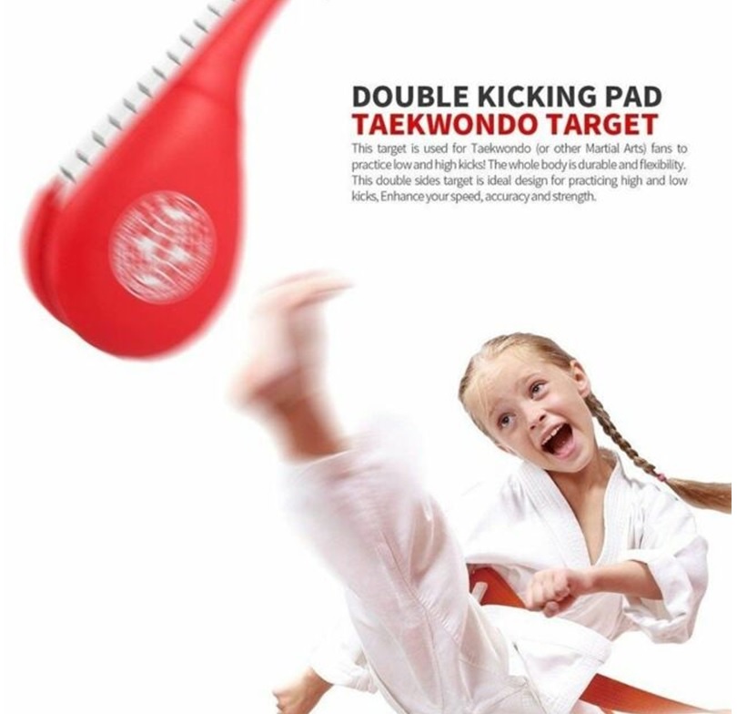 Double Kick Pad Target Taekwondo Karate Kickboxing MMA Training Martial ...