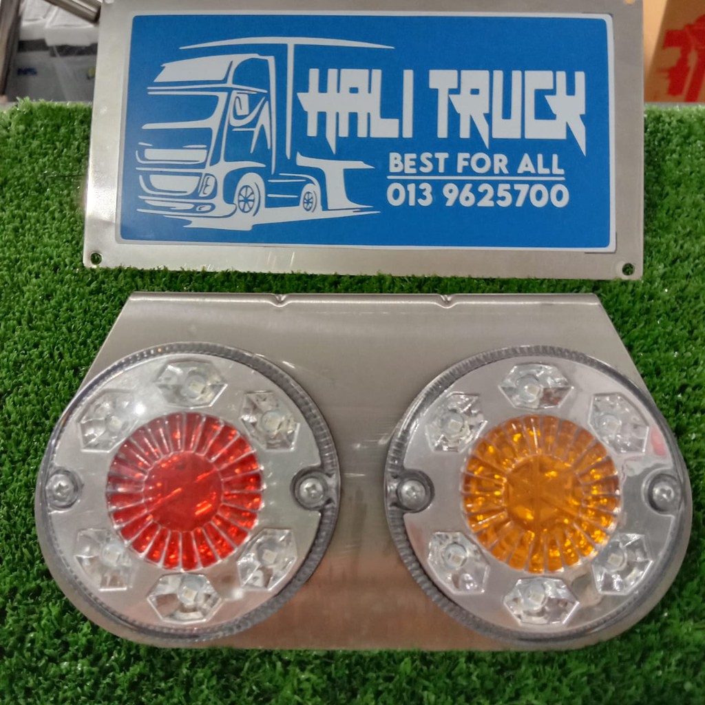 LED SIDE LAMP/LAMPU TEPI LORI CHROME 12V BULAT | Shopee Malaysia