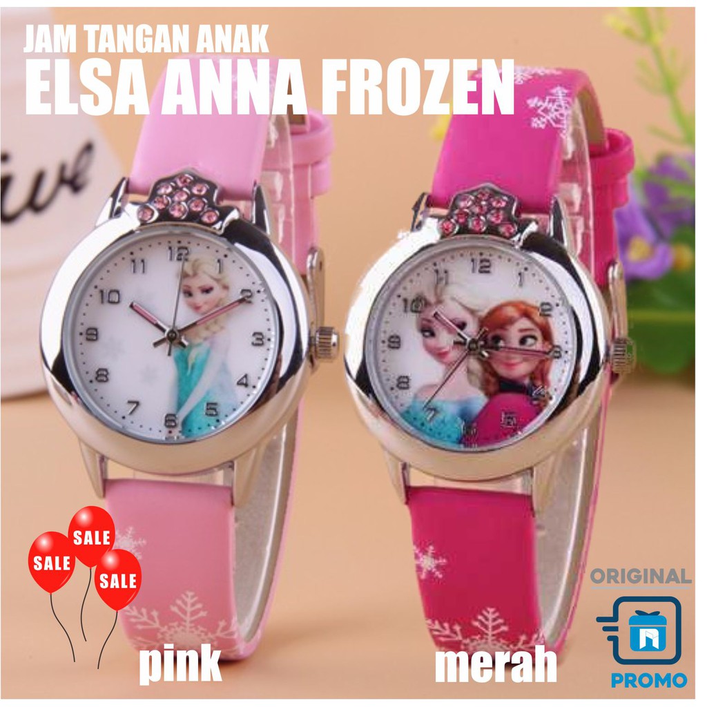 Princess Elsa Anna Frozen Girls Watch | Shopee Malaysia