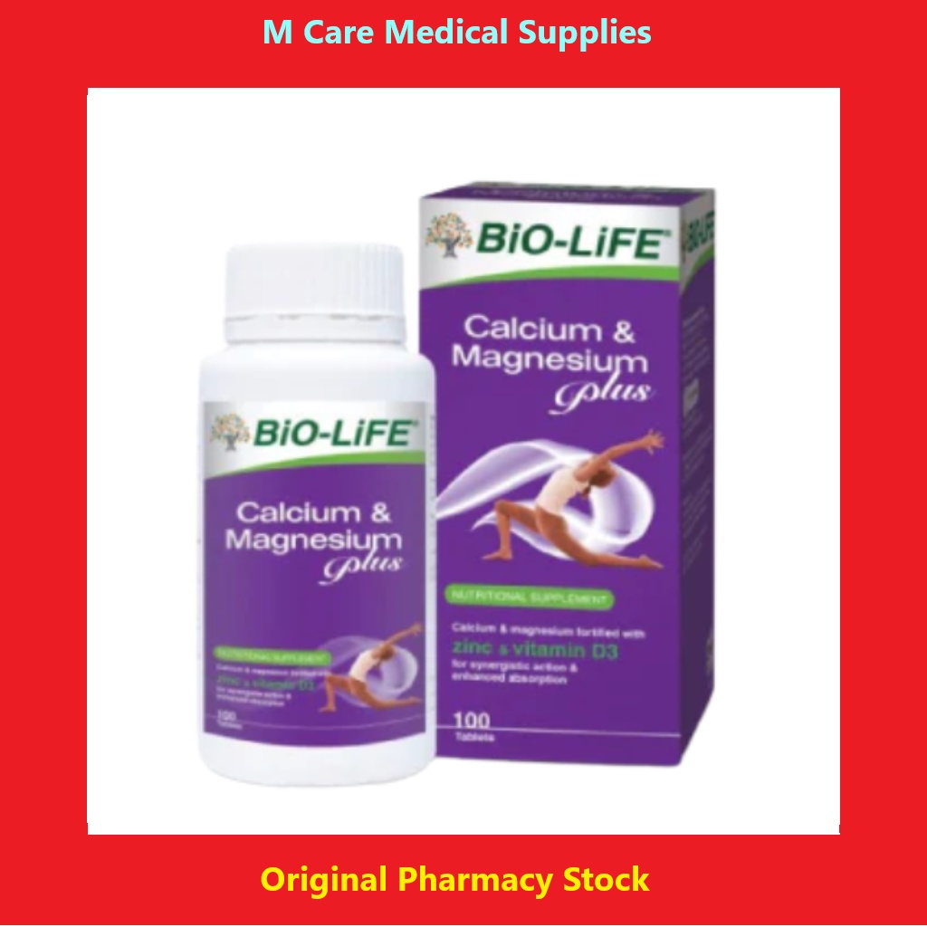 BIO-LIFE CALCIUM & MAGNESIUM PLUS TABLET 100tablets | Shopee Malaysia