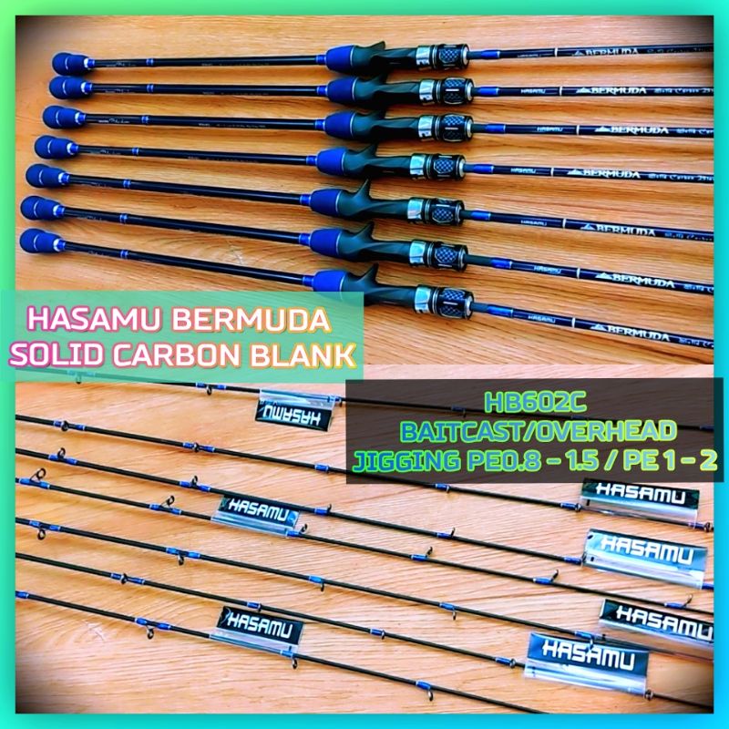 LP920> HASAMU BERMUDA JIGGING ROD SOLID CARBON HB602C PE0.8-1.5 / PE 1 ...