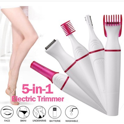 💥 already stock Malaysi 5 In 1 Women Armpit hair Body hair Electric ...