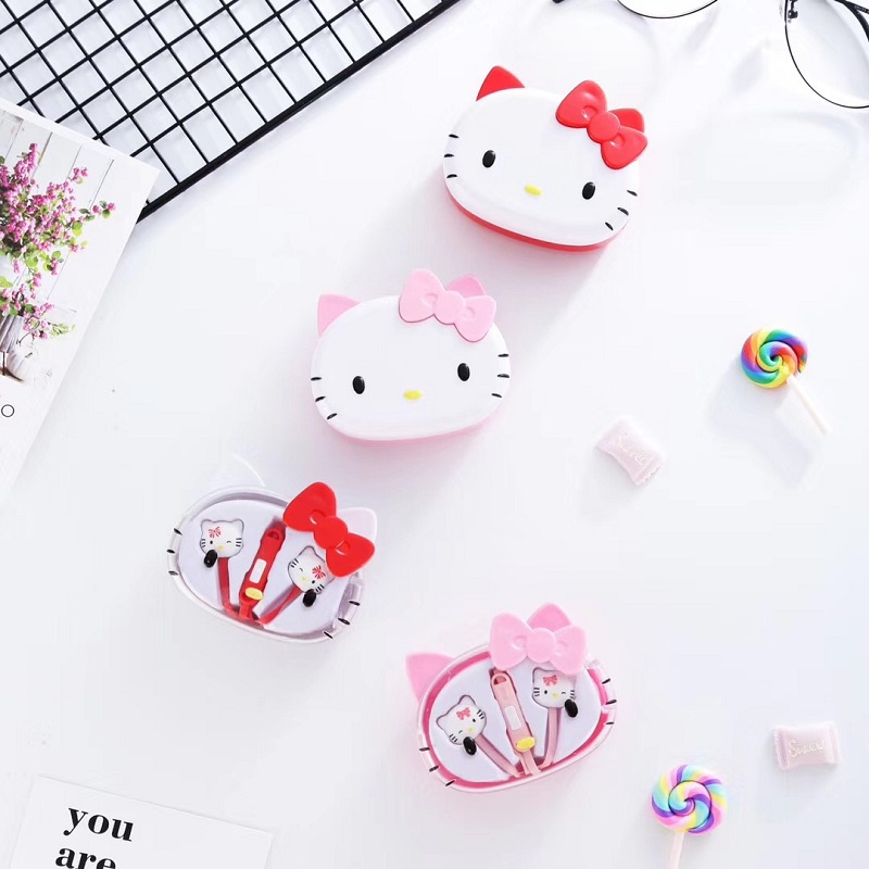 Sanrio Hello Kitty Pink Cute Wired In-ear Earbuds Earphones Cute ...