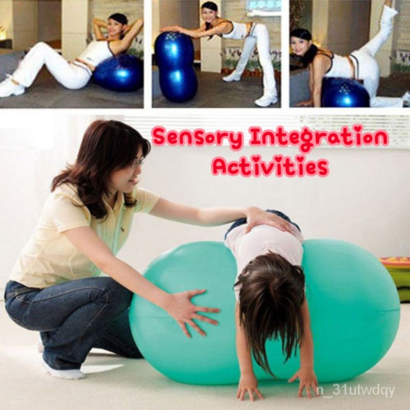 Sensory Ball Therapy Peanut gym Balls -Antiburst vestibular sensory ...