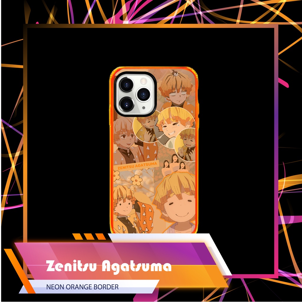 [DEMON SLAYER 3] ZENITSU AGATSUMA NEON ORANGE BORDER CASE DESIGNATED ...