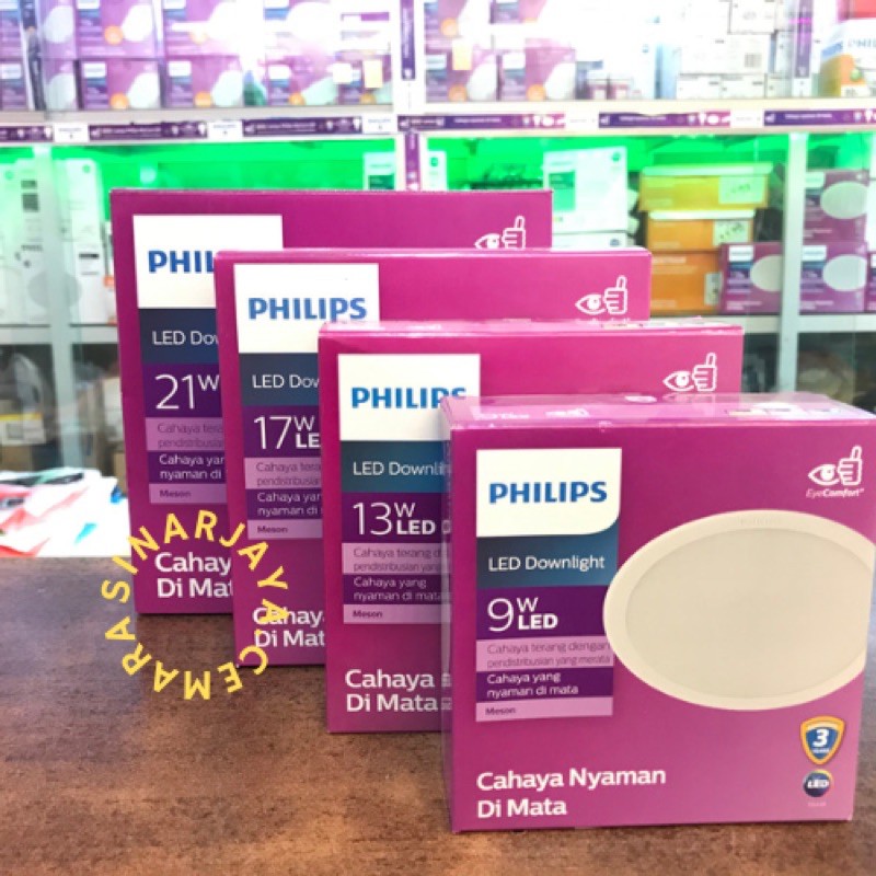 PUTIH Philips MESON 13w 6500K WHITE 13 Watt LED Downlight | Shopee Malaysia