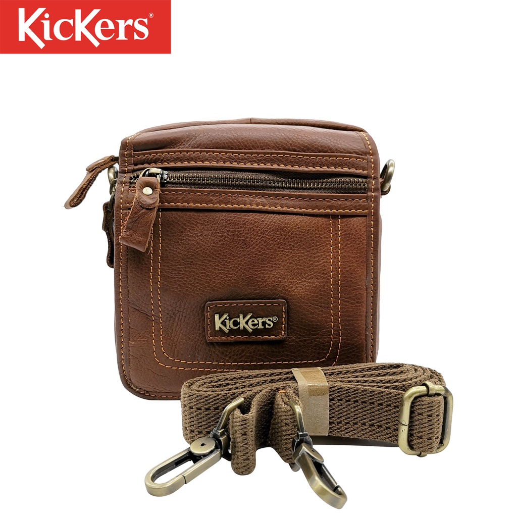 Kickers Genuine Leather Crossbody & Waist Pouch 2IN1 KICS87352 | Shopee ...