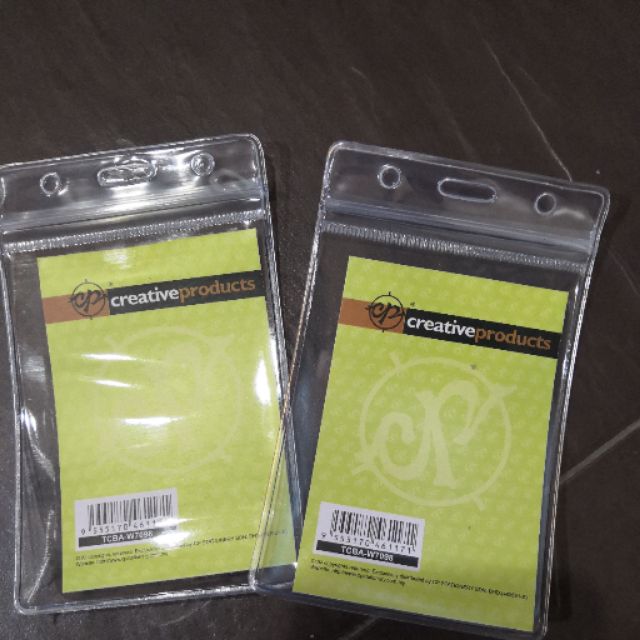 CP PVC VERTICAL NAME BADGE WITH SEAL/ NAME TAG HOLDER 70mm x 98mm (PER ...