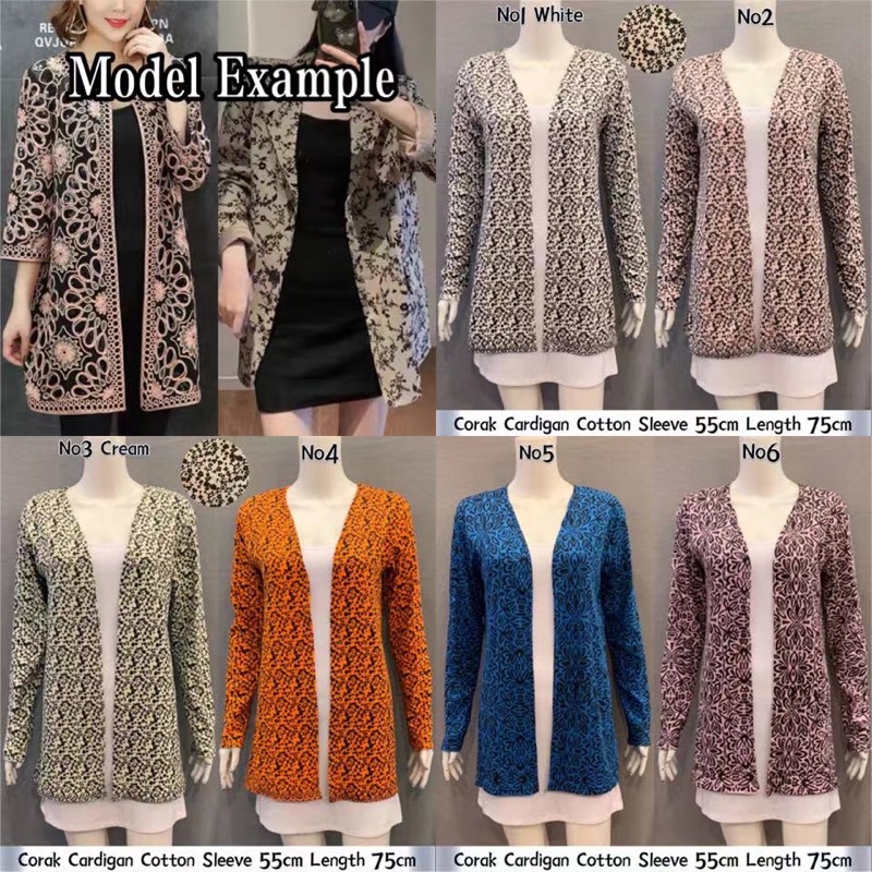 Corak Cardigan Cotton | Shopee Malaysia