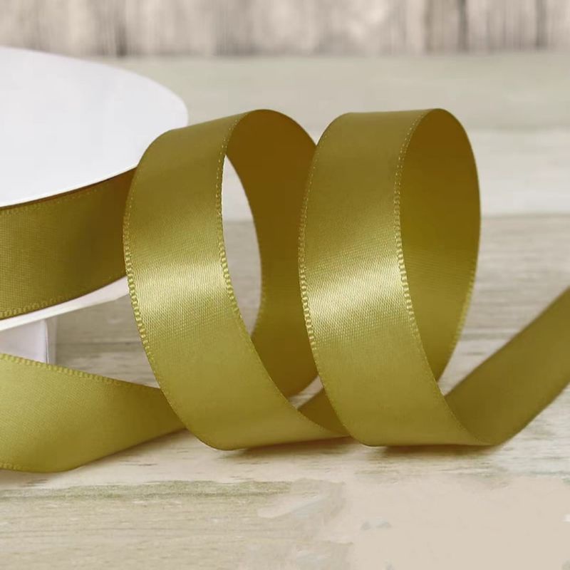 (1M) 1cm/2cm/2.5cm/4cm Ribbon Satin Ribbon Ribbon Gift Gold Series ...