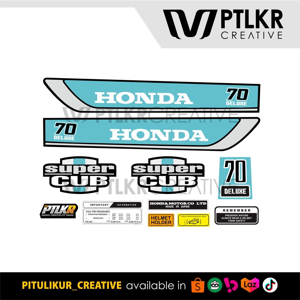 Striping Sticker C70 Supercub | Shopee Malaysia