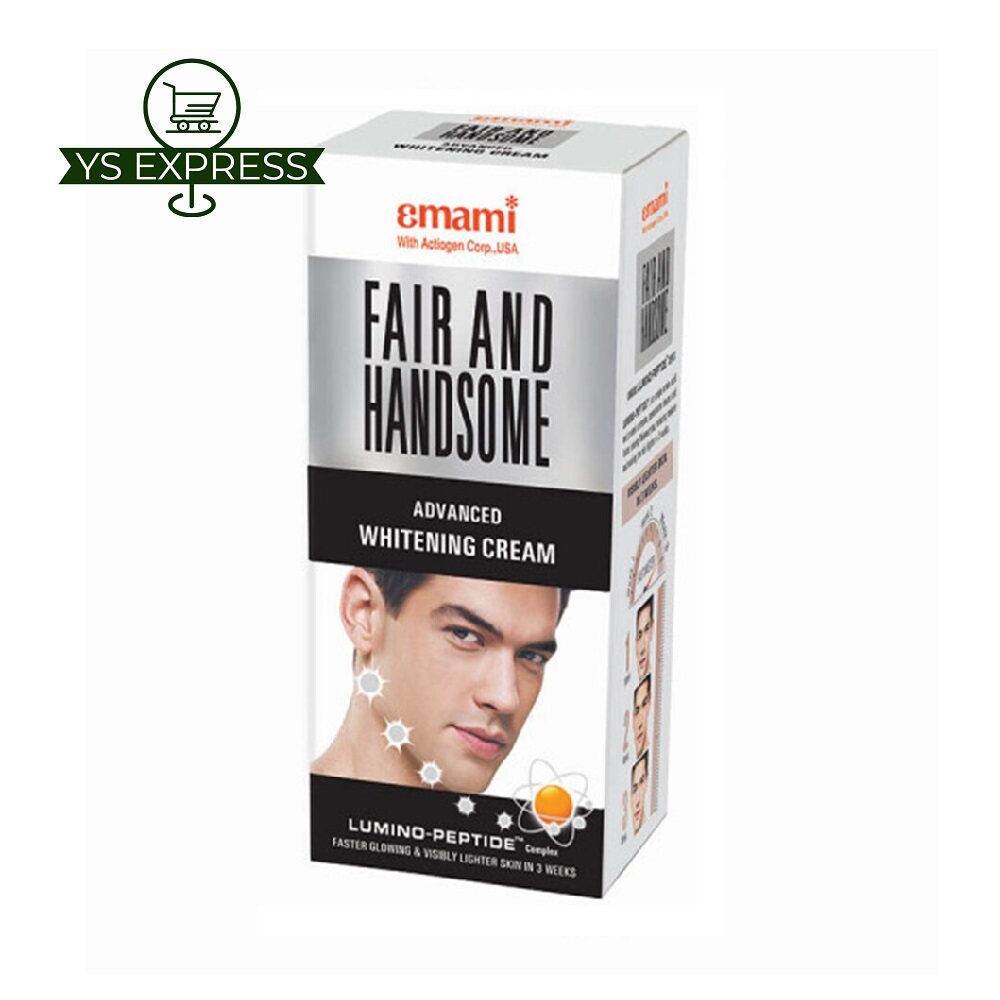 EMAMI Fair And Handsome Advanced Whitening Cream 50g | Shopee Malaysia