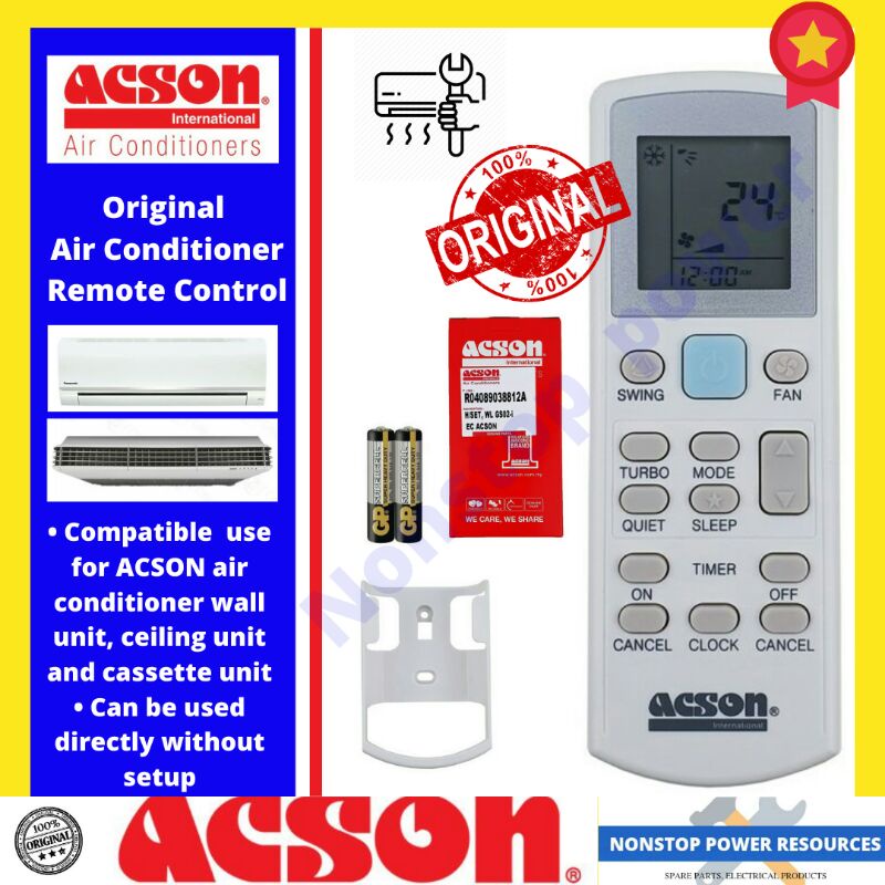 **Original / Genuine part** Acson Air Cond Air Conditioner ECGS02-i ...