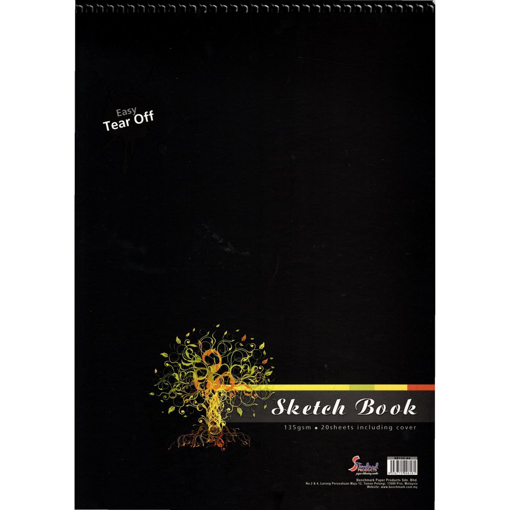 STANDARD A4/A3 Sketch Book /Kertas Lukisan 135gsm (20'SHEET /TEAR OFF) | Shopee Malaysia