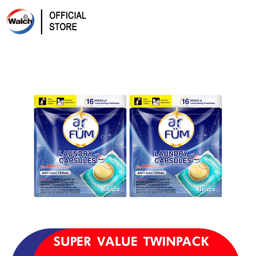 [TWIN PACK] Ar Fum Laundry Capsules Antibacterial Refill Pack 12g x ...