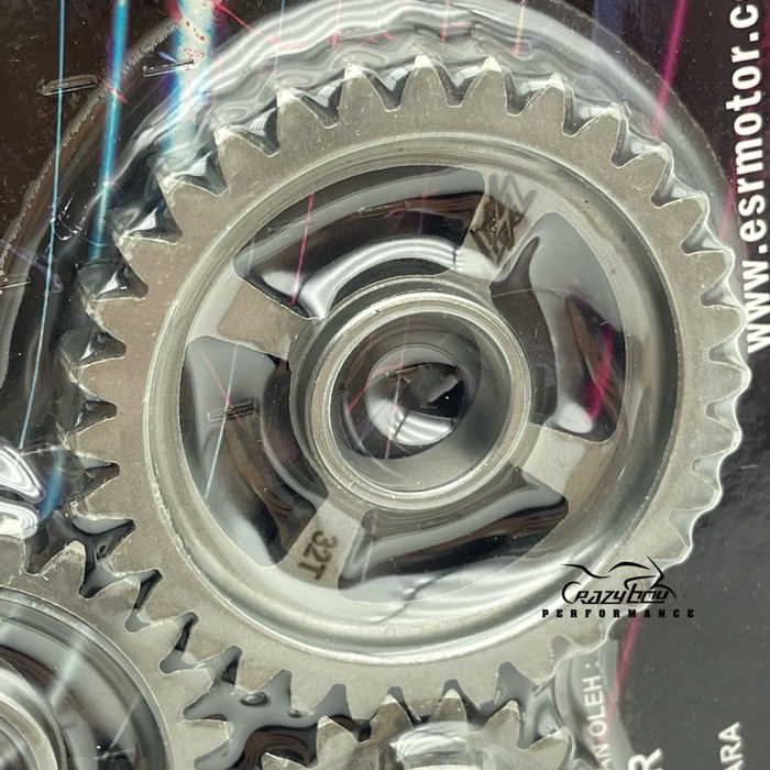 ESR MOTOR 100% ORIGINAL RACING GEAR BOX Y15ZR/LC135 5S/FZ150/W125/WAVE 125 1ST,2ND,5TH (R-32T ...