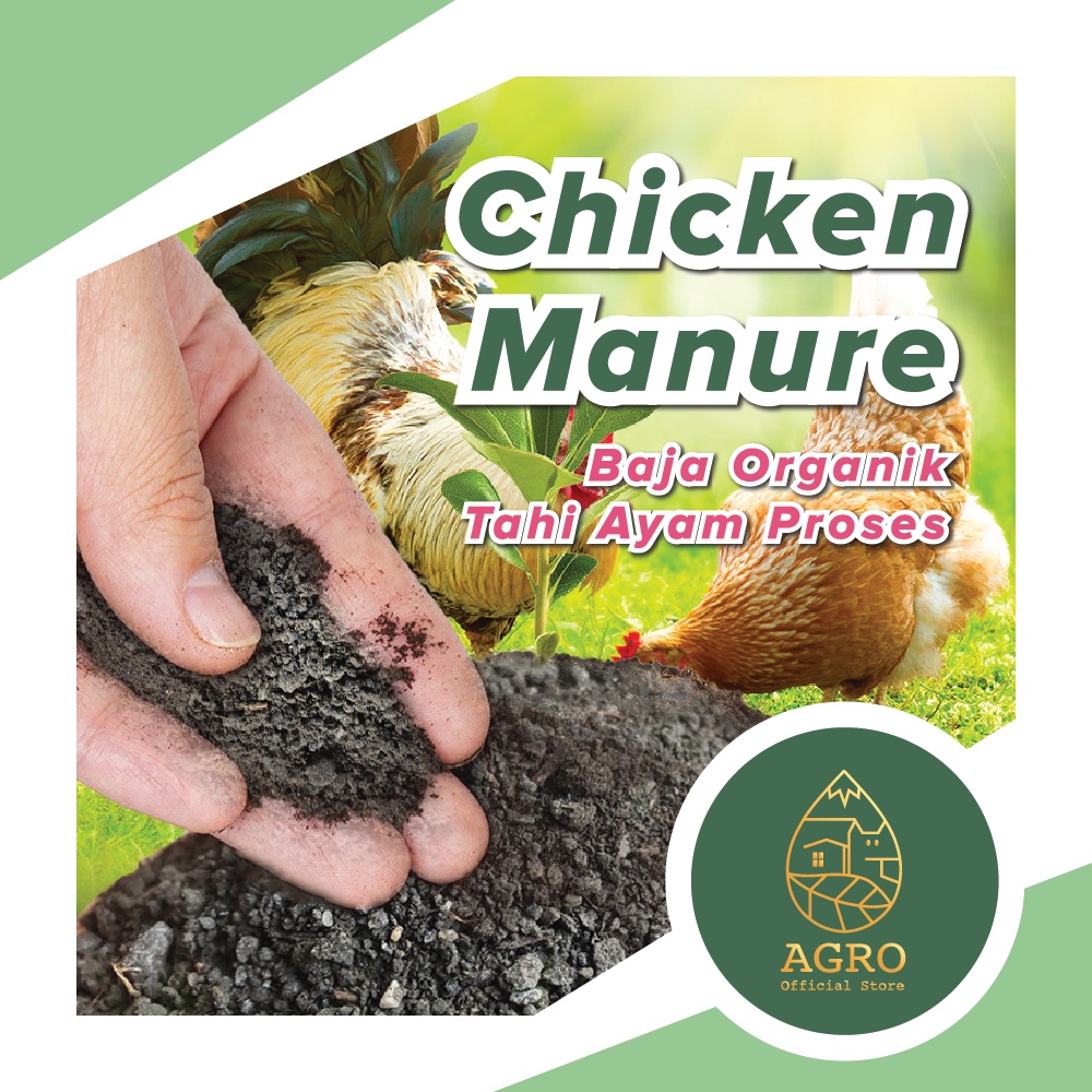 Agro Premium Organic Baja Tinja Ayam Serbuk Proses Chicken Manure Pupuk Kandang Tidak Bau Busuk ...