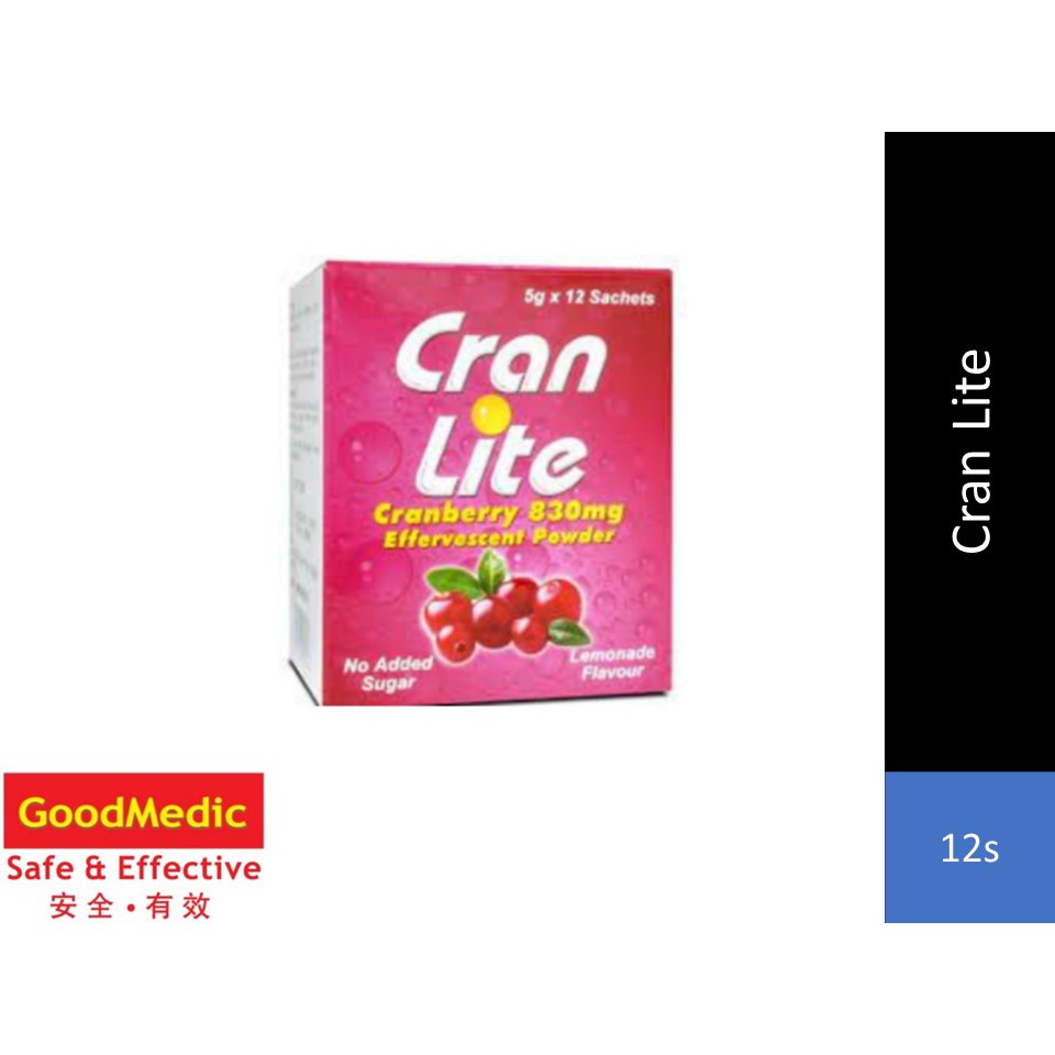 Cran Lite Craberry 830mg Effervescent Powder (5g x 12s) | Shopee Malaysia