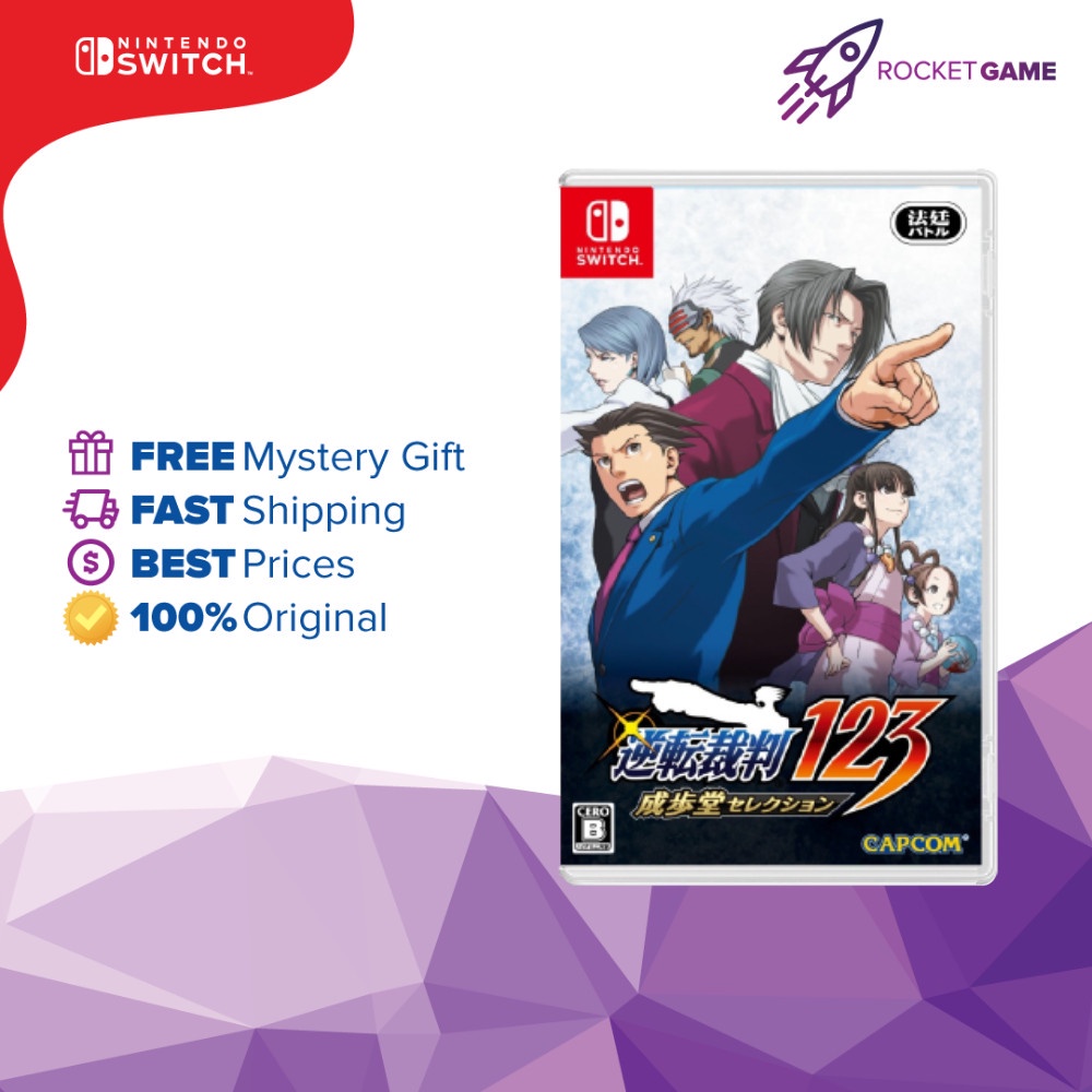 (Nintendo Switch) Phoenix Wright Ace Attorney 123 (AS/ENG/中文) *Original ...
