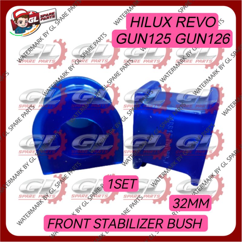 FRONT STABILIZER BAR BUSH (1PAIR) SILICONE TOYOTA HILUX REVO GUN125 ...