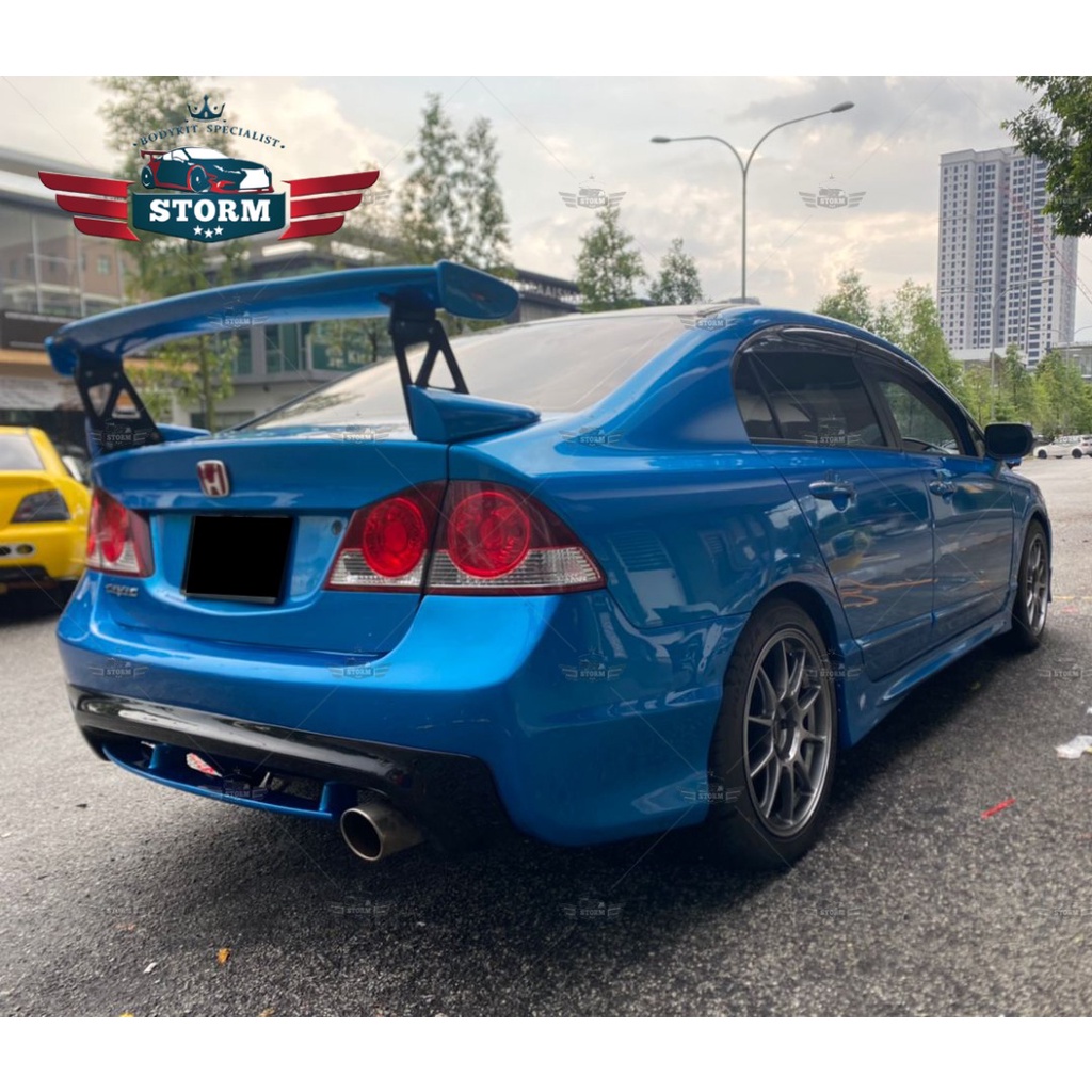 HONDA CIVIC 2006 - 2011 ( TYPE R MUGEN ) REAR DIFFUSER WITH 2K COLOR ...