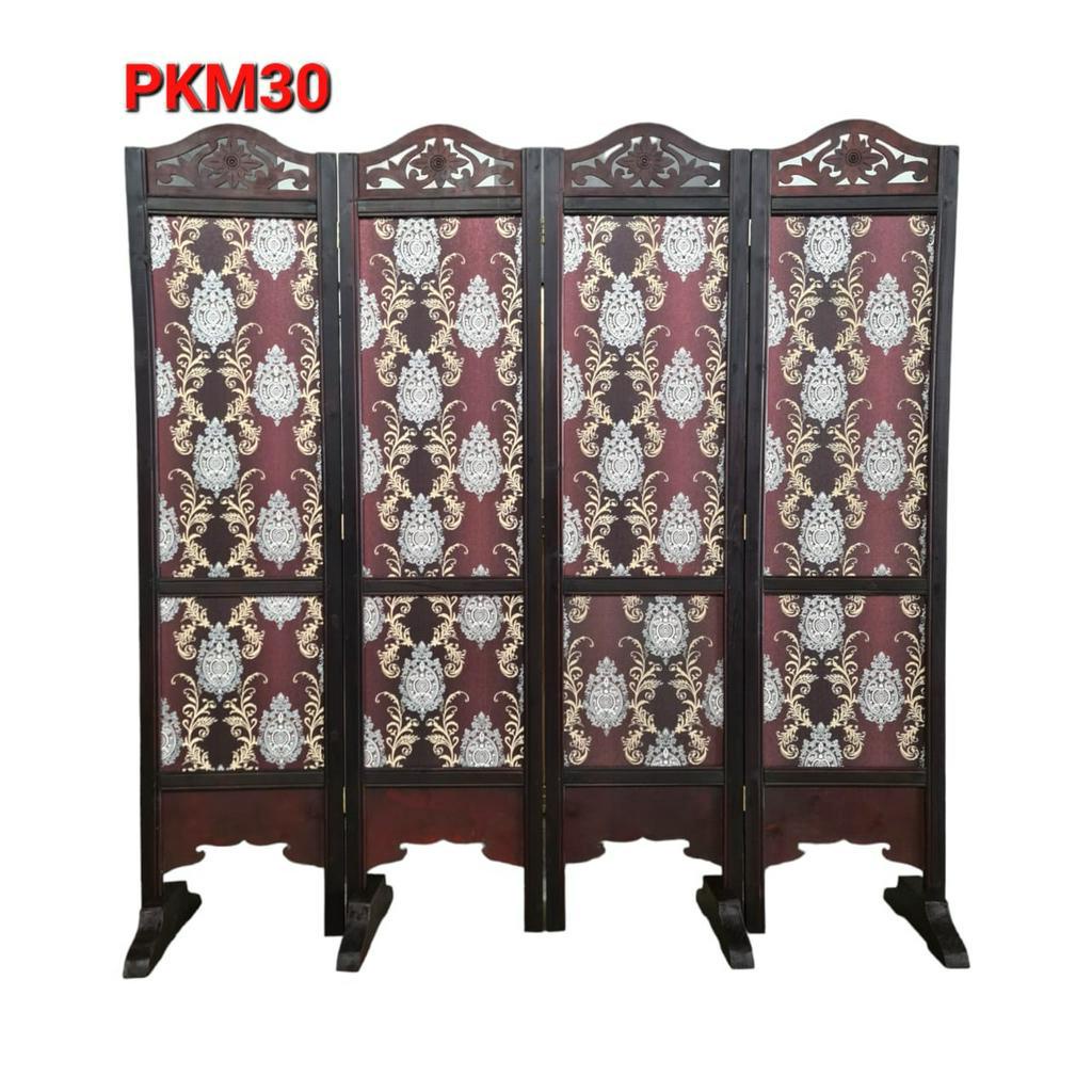 PEMBAHAGI RUANG KAYU / PARTITION KAYU ORIGNAL / WOODEN SCREEN DIVIDER ...
