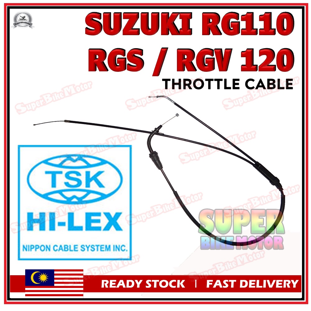 SUZUKI RG 110 / RG Sport / RGV 120 - Throttle Cable / Cable Minyak ...