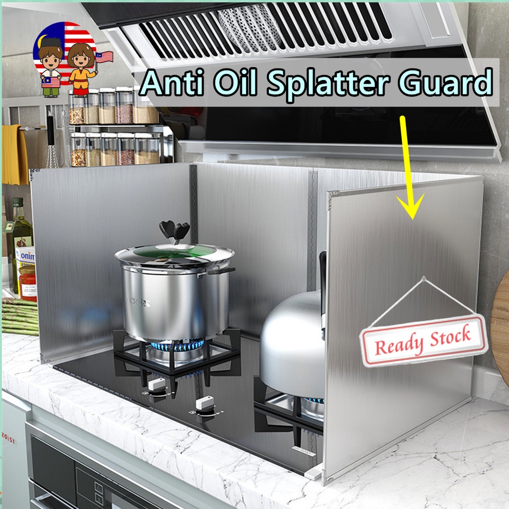 Anti Oil Splatter Guard Grease Screens Oil Baffle Wall Kitchen Gadgets ...
